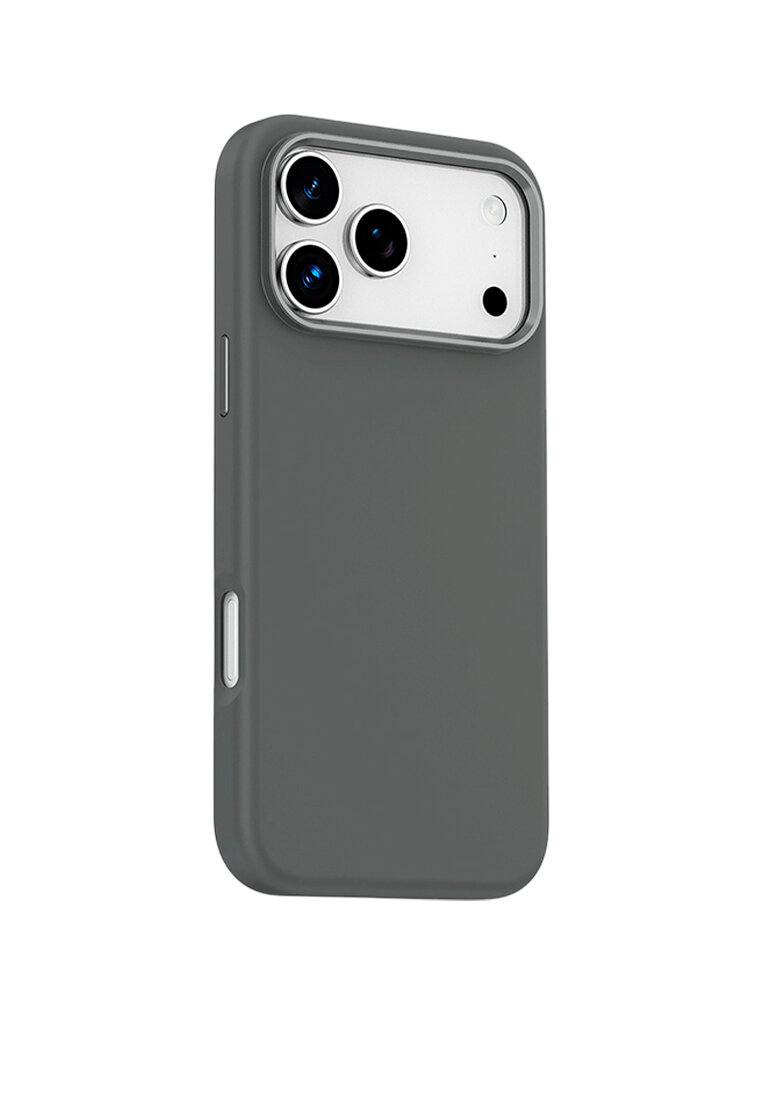 Чехол iPhone 17 Pro KEEPHONE Rosana MagSafe Силикон приятный на ощупь, изящный и современный дизайн - Серый