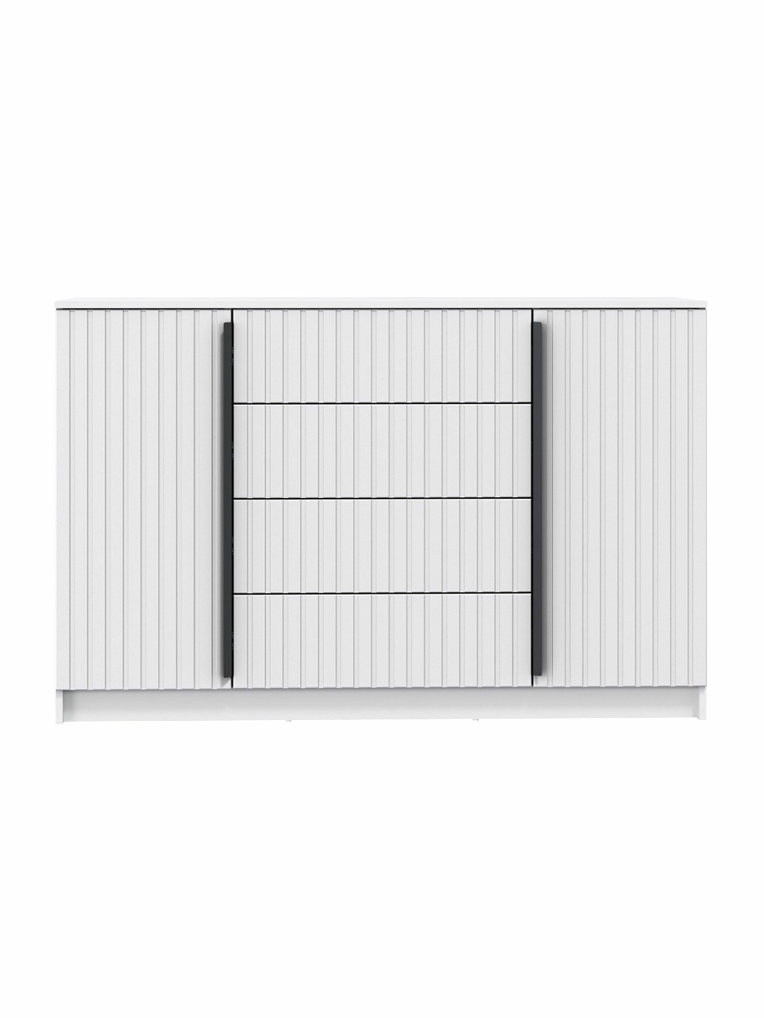 Комод для одежды и хранения вещей Брандо с ящиками, 148х52.8х96.2 см, Белый