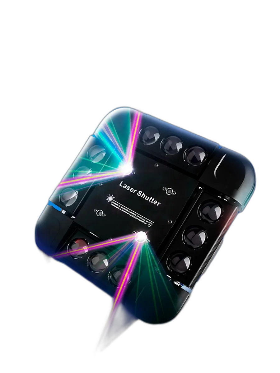 Лазерный проектор светомузыка StarDisco Cubical