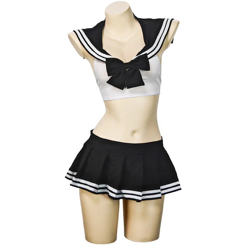 AniLV японская аниме школьная форма морячка полиэстер Черный, 14