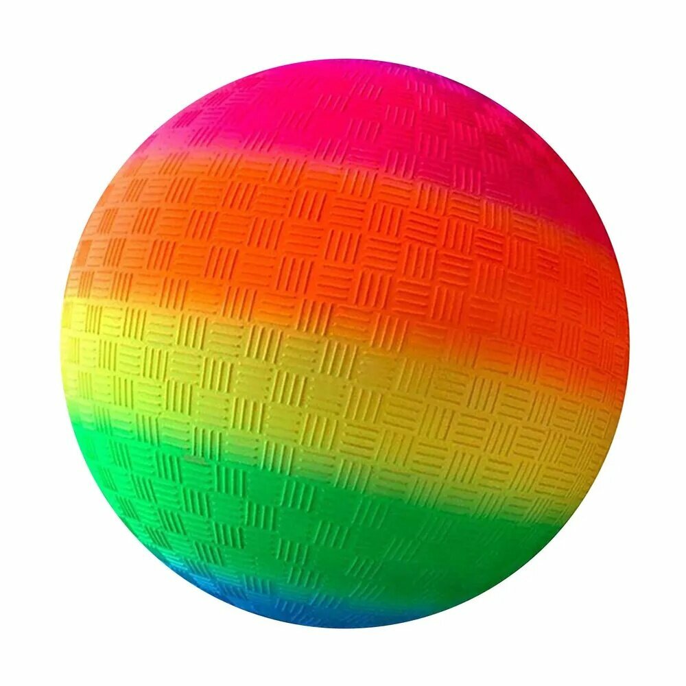 Детский мяч из ПВХ, радужный, 21,5 см