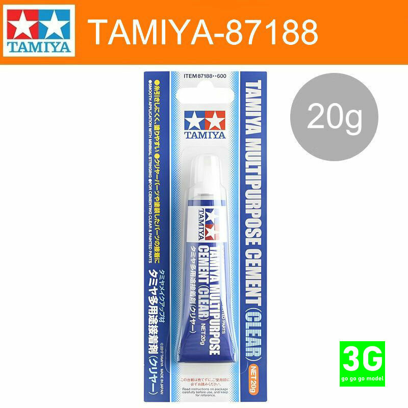 Клей Tamiya 87188 высокой прозрачности для прозрачных и гальванических деталей — идеален для точной склейки моделей