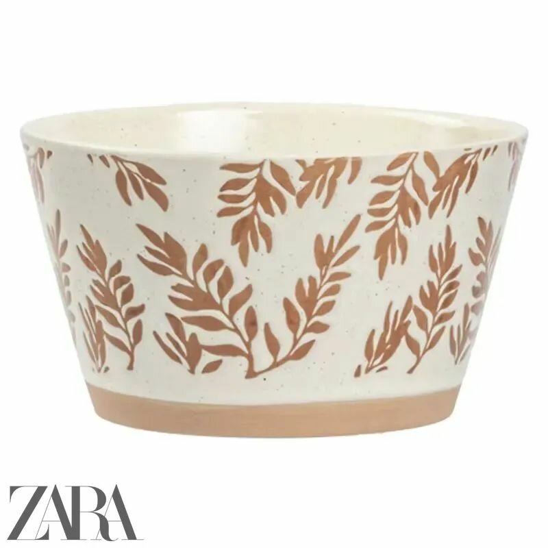 ZARA HOME Миска 560 мл коричнево-красный, 1 шт