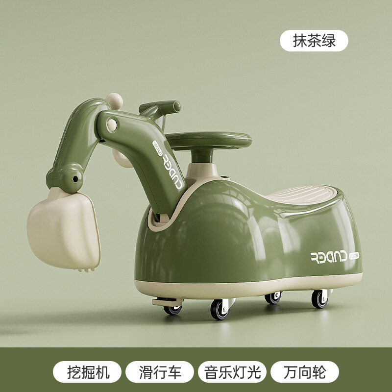 Экскаватор-арахис, детская машинка-качалка для детей 1-3 лет, антиопрокидывающаяся, универсальная игрушка-самокат