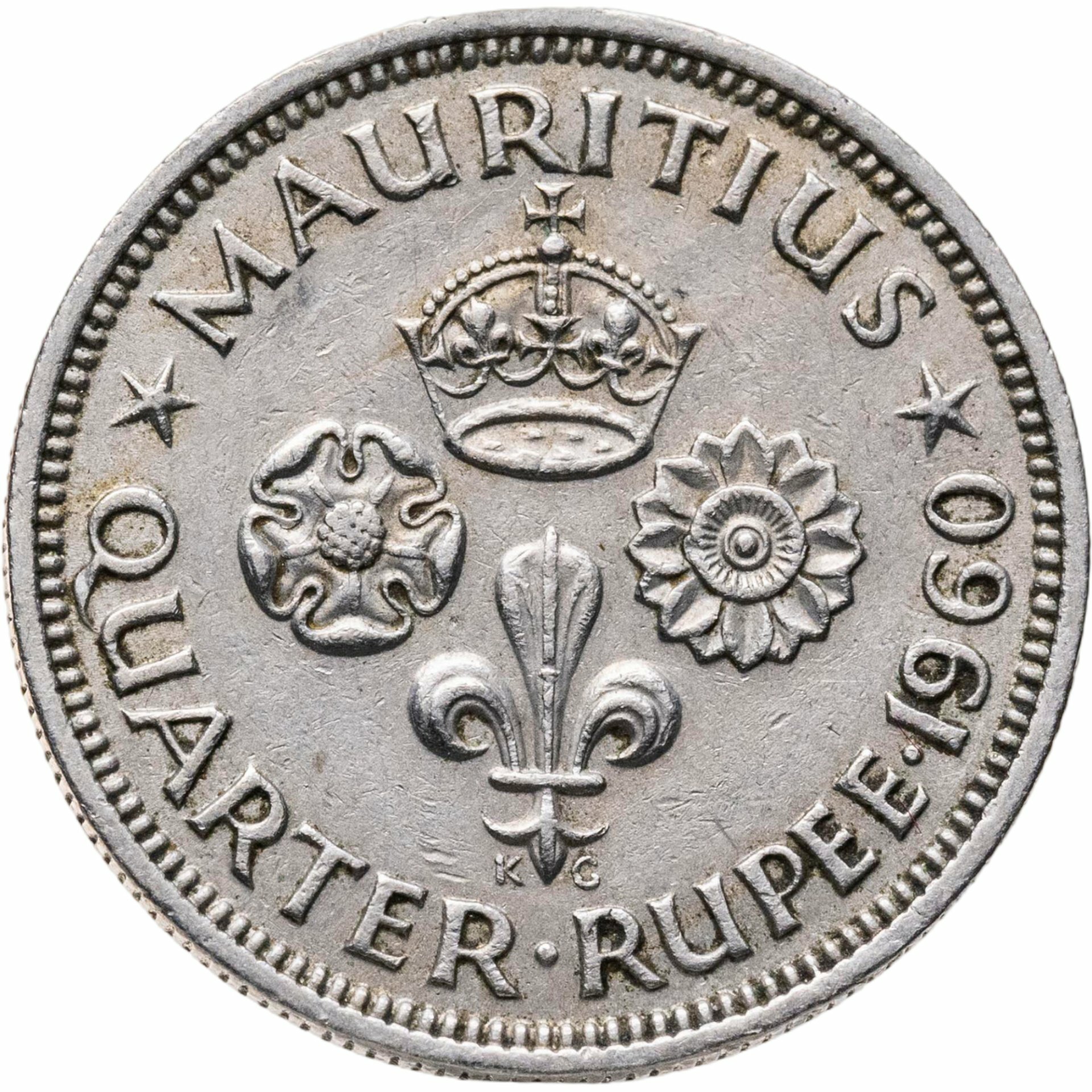 Маврикий 1/4 рупии (rupee) 1960