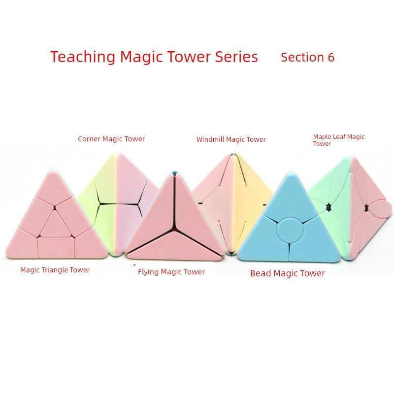 Макарон-пирамида — треугольный кубик Рубика, трехслойный, нерегулярной формы, однотонный, развивающая головоломка для