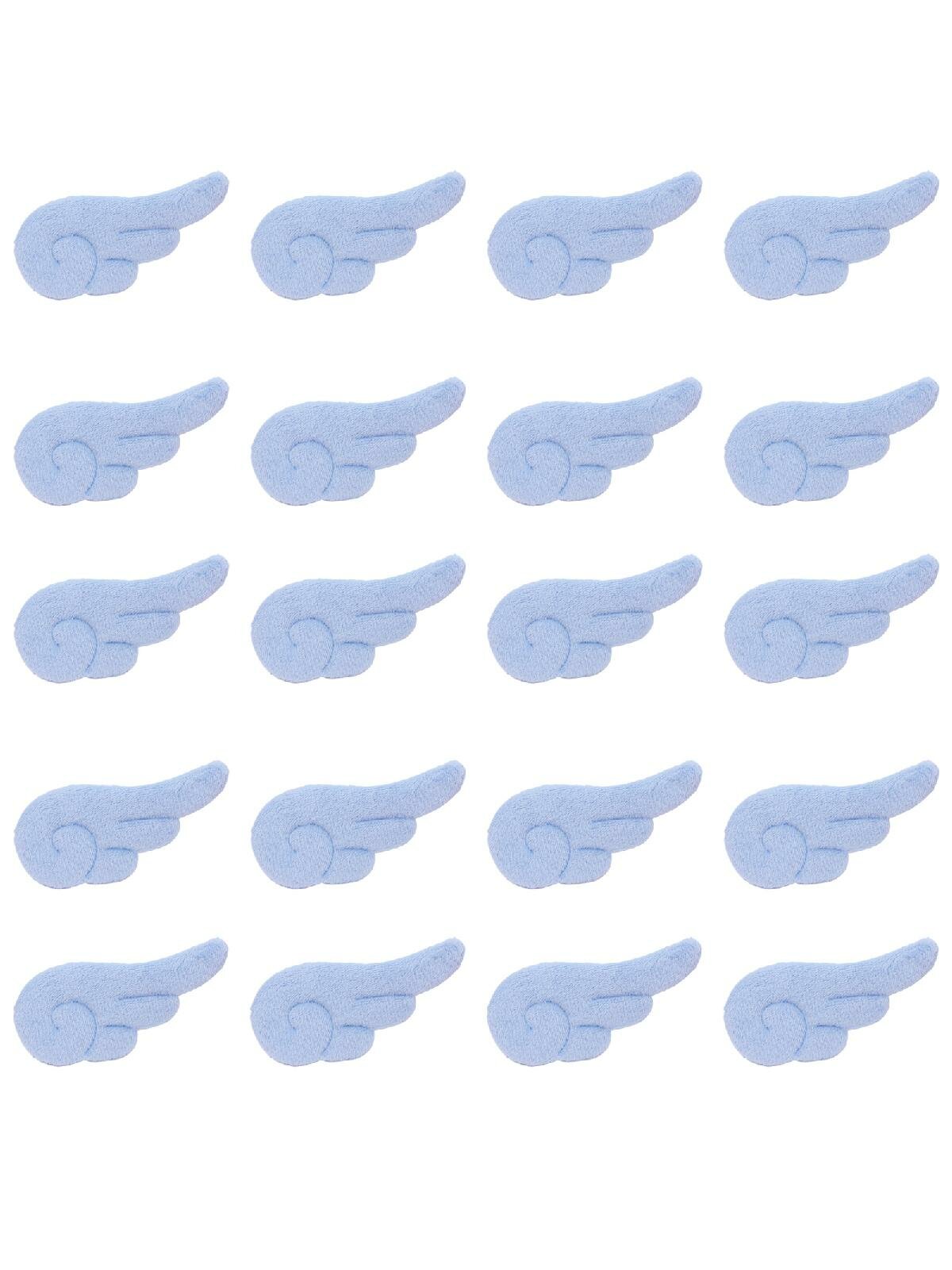 Упаковка из 20 плюшевых нашивок в форме крыла для изготовления костюма, ленты для волос, браслетов