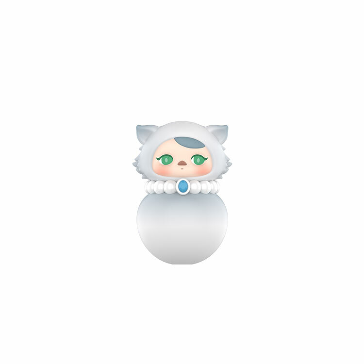 POP MART PUCKY Meowth Roly Poly Toys Collection, Confirmed-Lady Cat (Open)