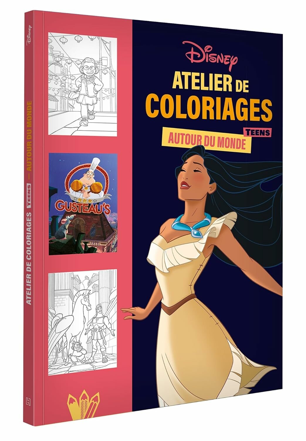 Раскраска Hachette DISNEY TEENS - Atelier de coloriages Autour du monde, 80 стр. - 201733166X