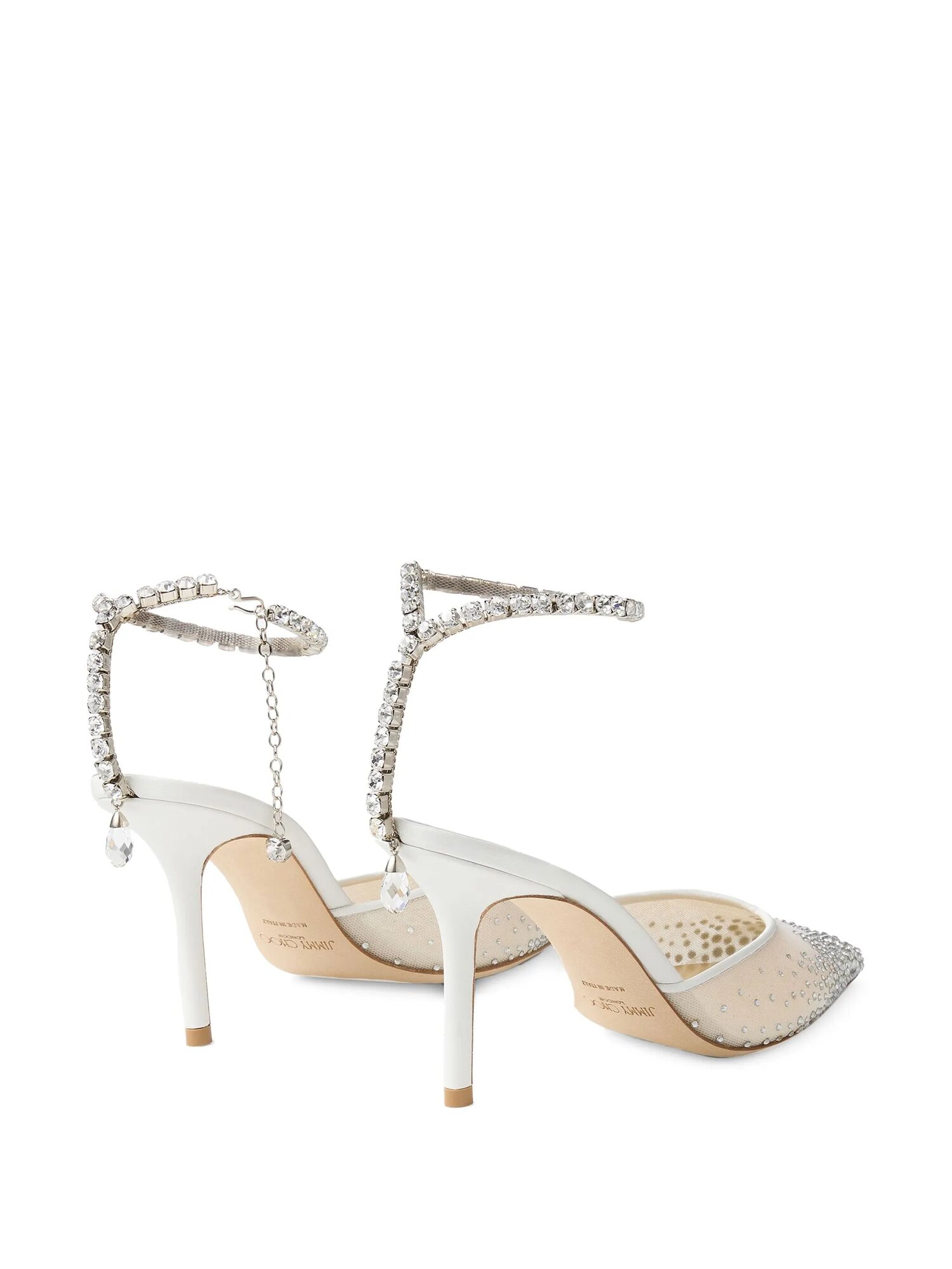 Туфли JIMMY CHOO Saeda 85, размер 40, white — фото 1