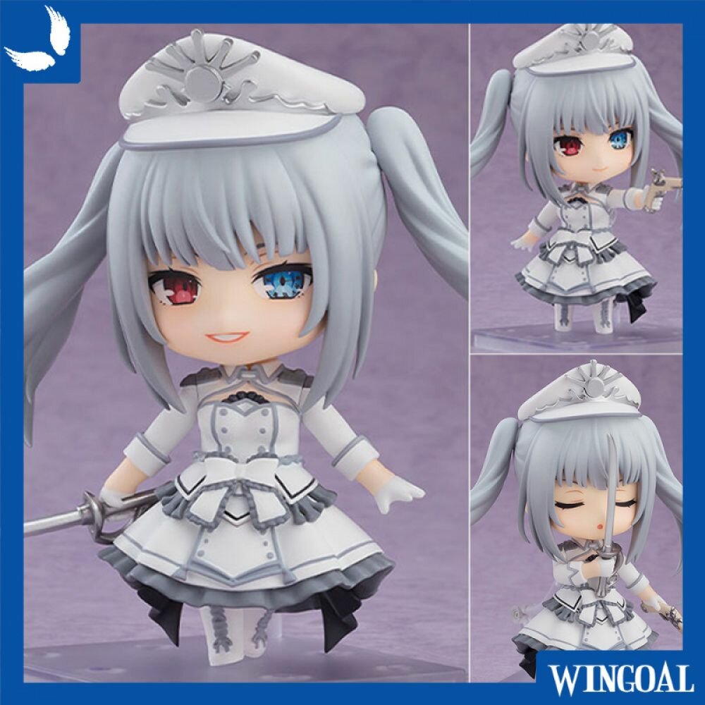 Фигурка Рандеву с пулей: Смерть или пуля Белая Королева / Date A Bullet: Dead or Bullet White Queen Нендороид подарок для фаната (10 см) 2747