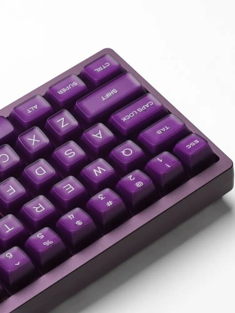 Кейкапы для механической клавиатуры Набор клавишных колпачков из нефрита, 142 шт PBT Двухцветное литье под давлением