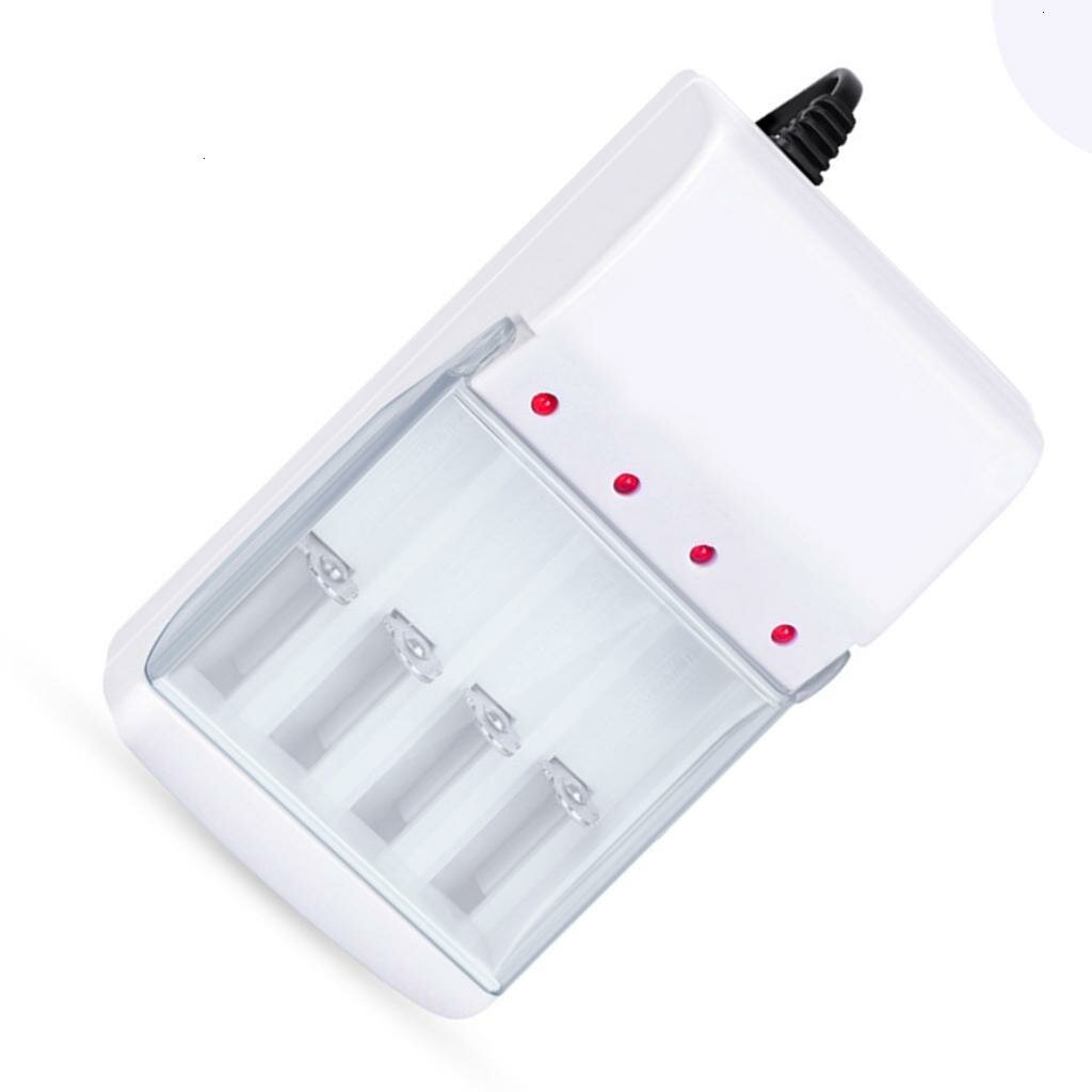 Зарядное устройство, Подходит для европейских батареек типа АА /ААА, 4-слотовых аккумуляторов, быстрых зарядных устройств со светодиодной подсветкой.