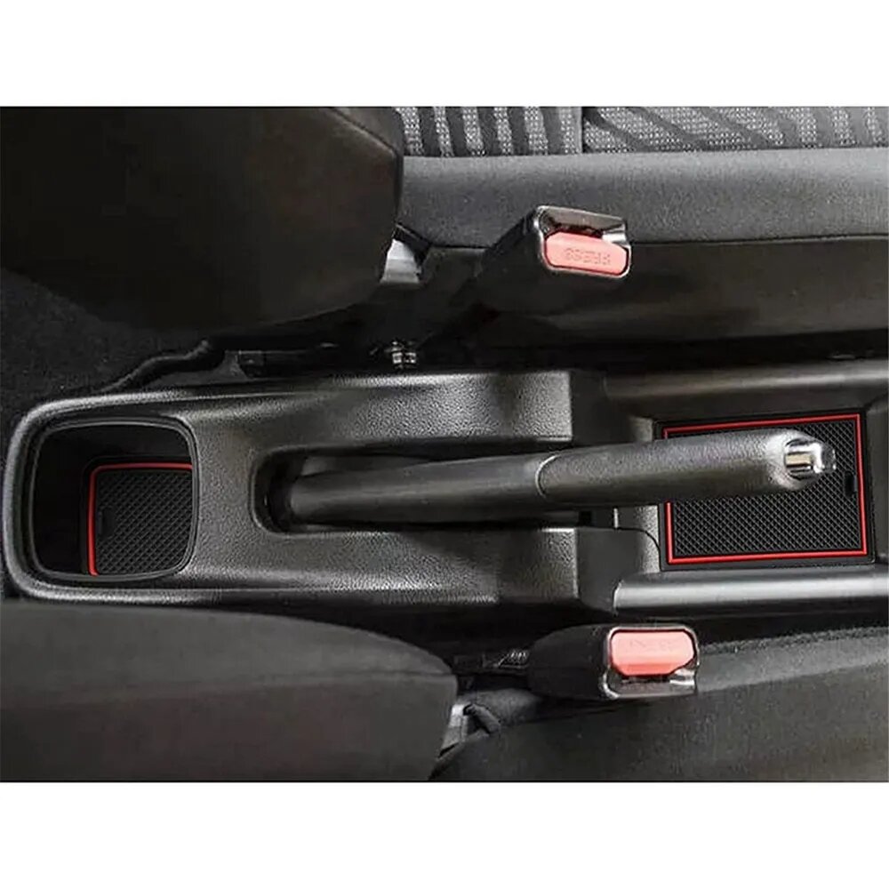 Накладка Gate Groove для ковриков в дверные прорези автомобиля Suzuki Swift 2017-2021 Автомобильные детали и аксессуары (красные и черные)