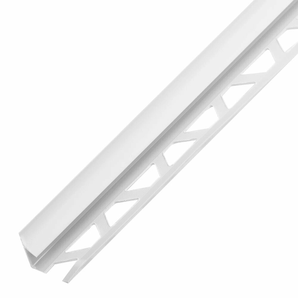 Уголок ПВХ для кафельной плитки внутренний 8 мм 2,5 м светло-серый Вп8 002 СВТ СЕР