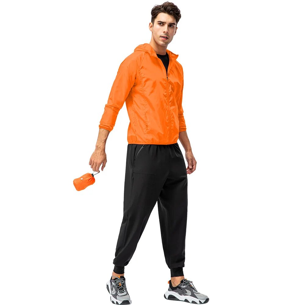 Водонепроницаемая куртка из нейлона Оранжевый, XL, Unisex-orange
