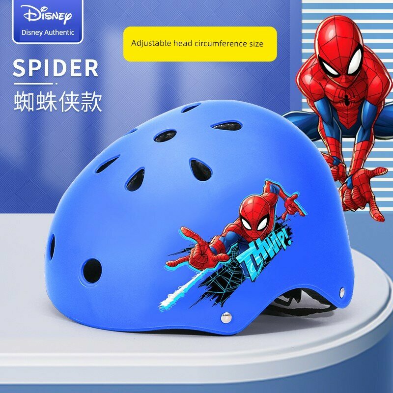 Шлем Spider-Man с Улучшенной Вентиляцией и Регулировкой, Регулируемый по Размеру для Возраста 2-14 Лет