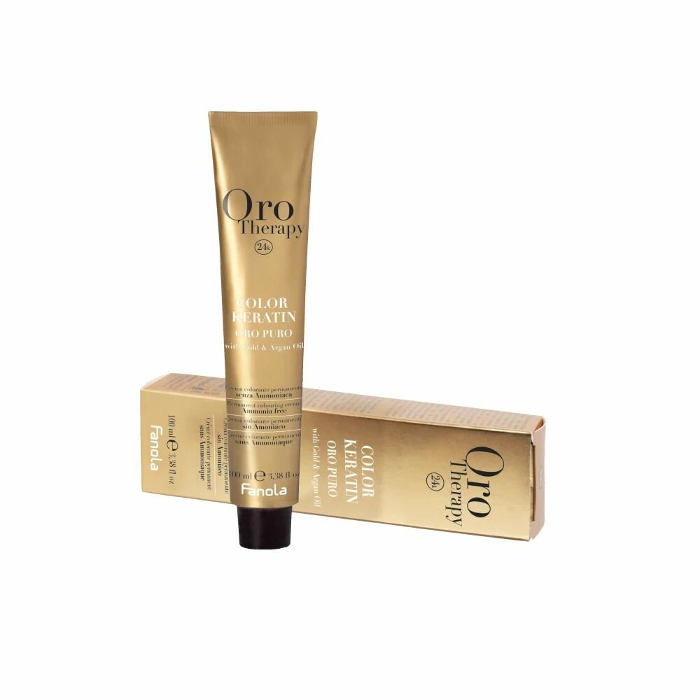Краска для волос Fanola Oro Therapy Color Keratin Oro Puro 8.34 100 мл