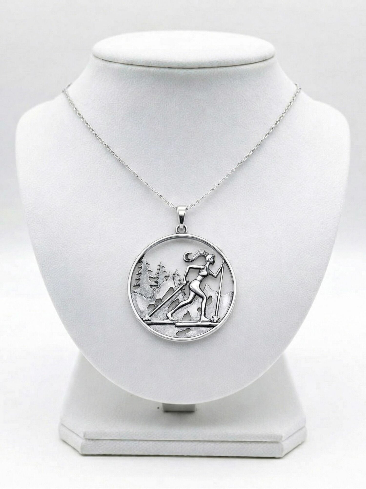 Подвеска MSJewellery, серебро, 925 проба, оксидирование, серебристый — фото 1
