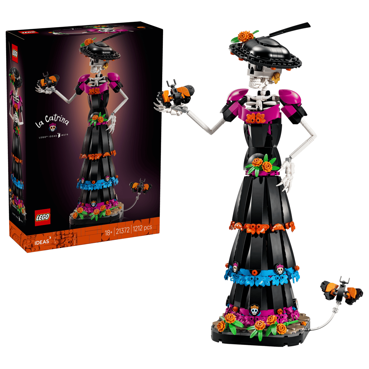 Конструктор LEGO Ideas 21372 Ла Катрина, 18+, черный, 1212 дет.
