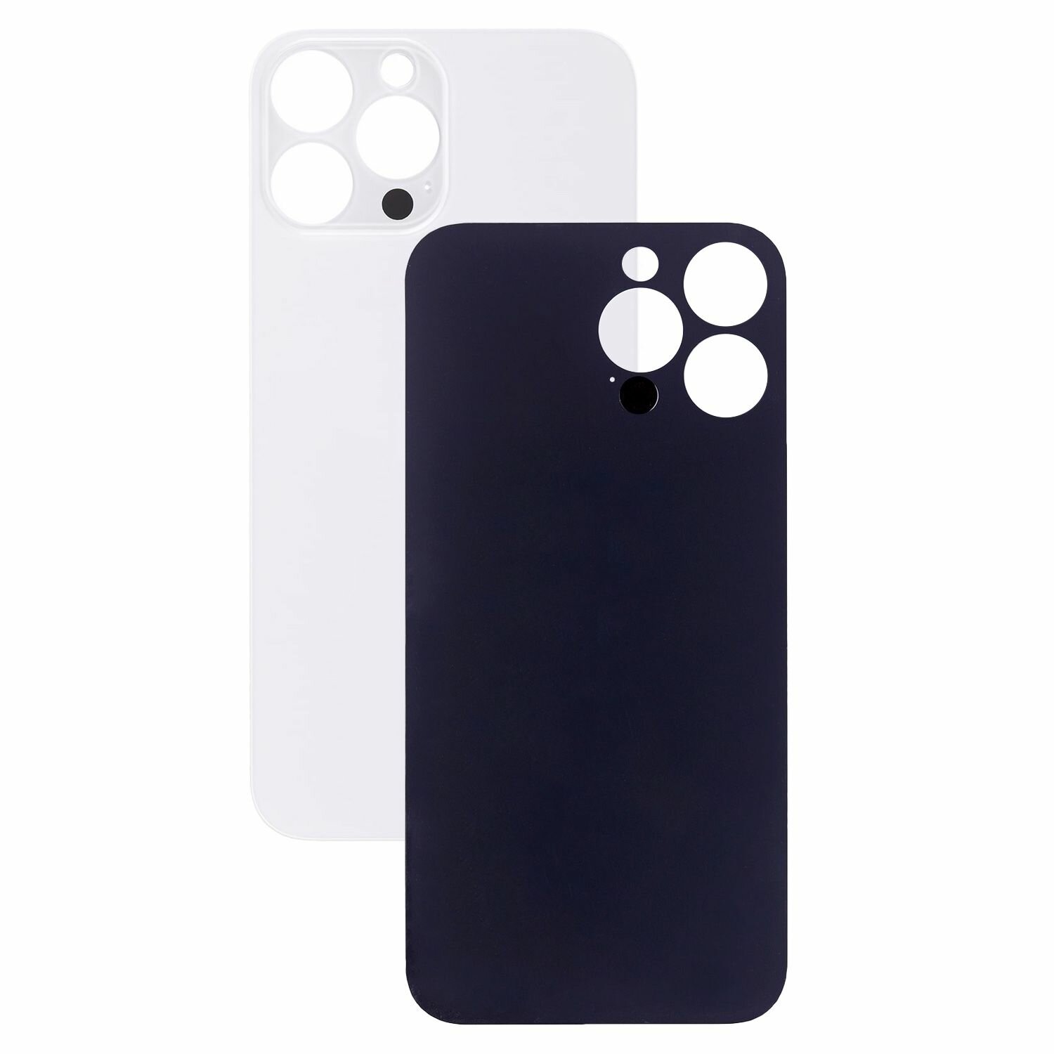 Задняя панель (крышка) iPhone 13 Pro Max (Silver) с увеличенными отверстиями под окошки камер