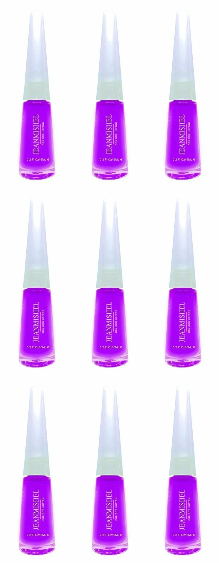 JEANMISHEL Лак Неоновый Purple, тон 328, 6 мл, 9 шт