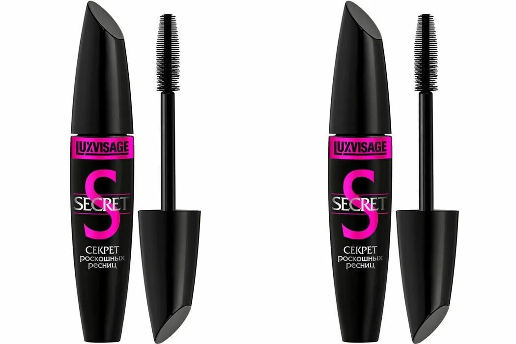 LUXVISAGE Тушь Секрет роскошных ресниц, черная, 12 г, 2 шт