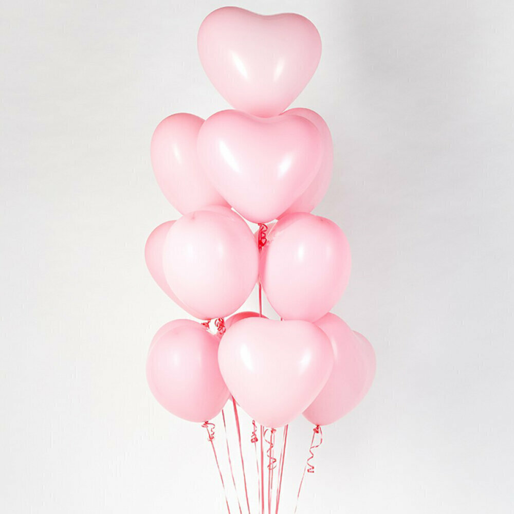 Букет из шаров "Розовые сердца"