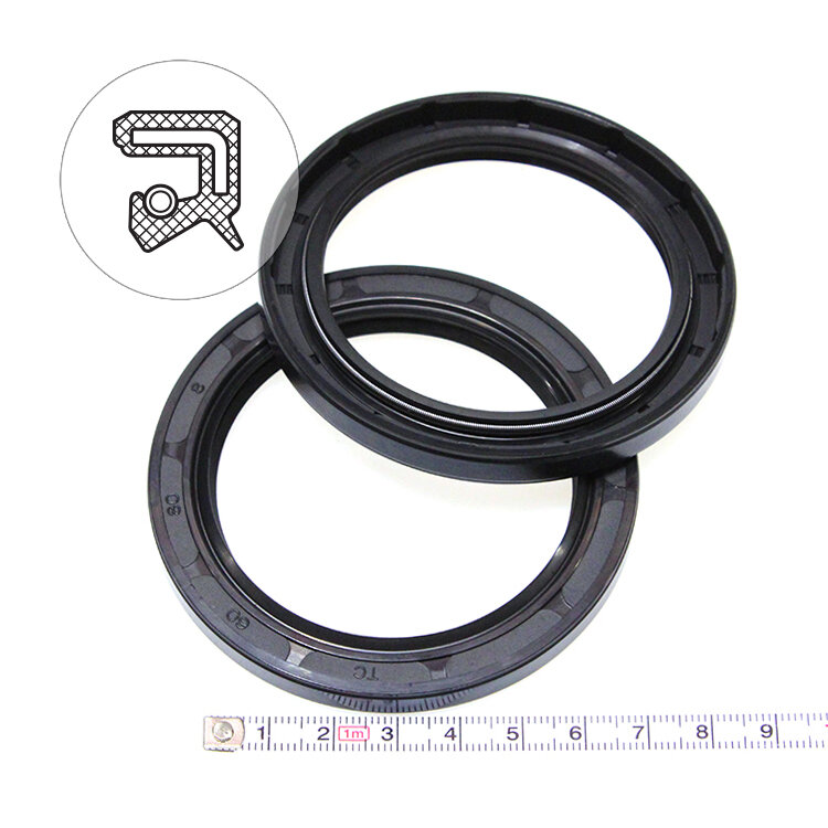 Манжета армированная (Сальник) 60х80х8 (тип 2 / TC) 70NBR