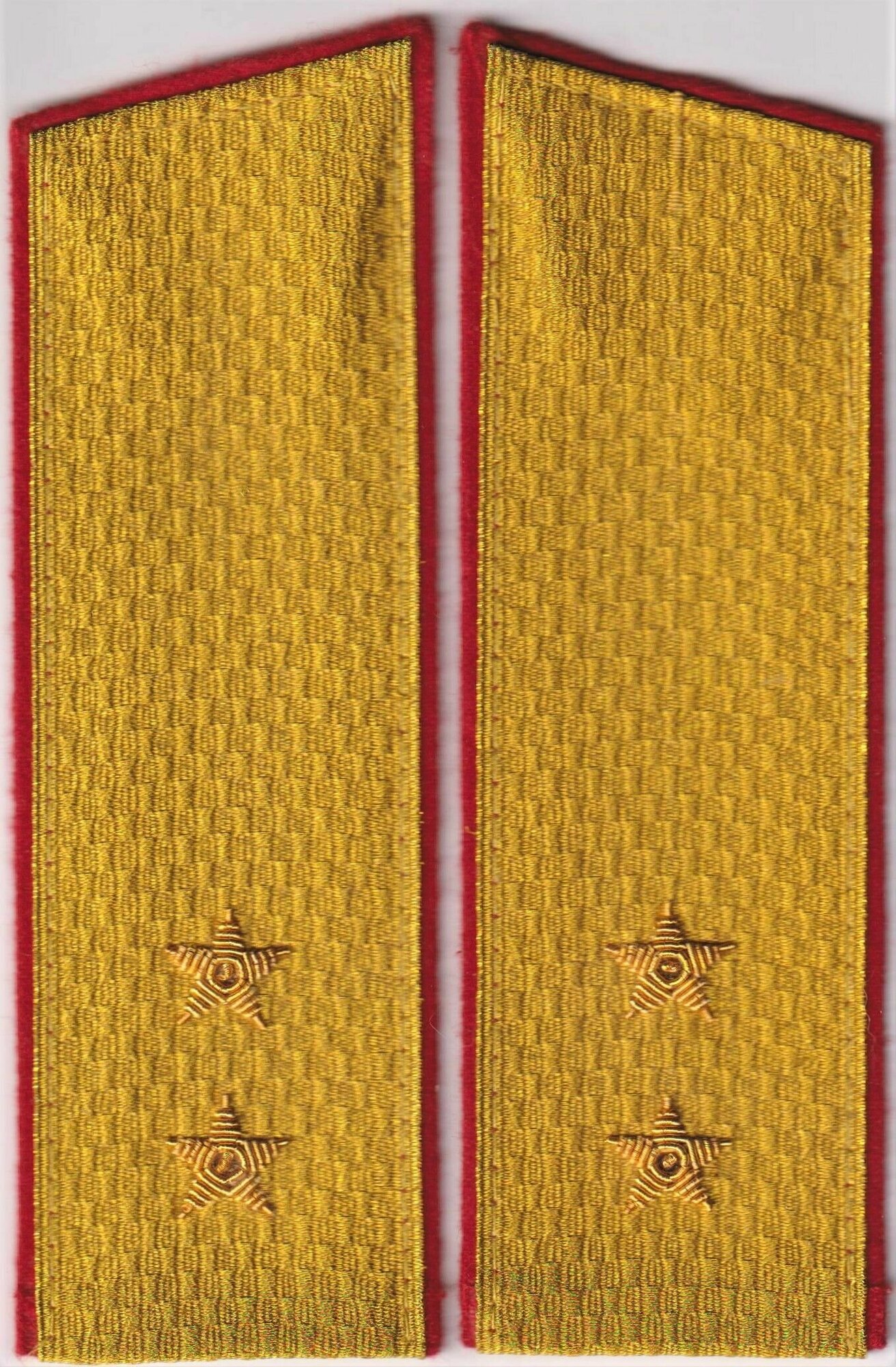 Погоны ОВ парадные со скосом, прапорщик