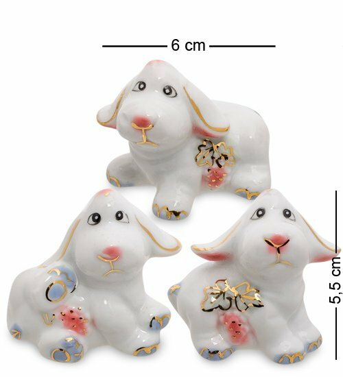 Фигурка Собачка 3 роз. (GE) 3/асс С 027 113-101888