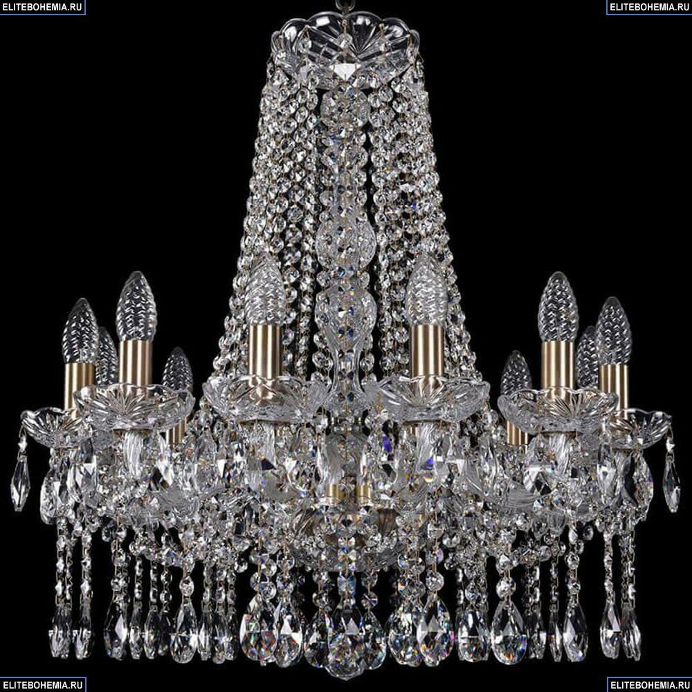 1413/12/200/h-60/Pa Хрустальная подвесная люстра Bohemia Ivele Crystal