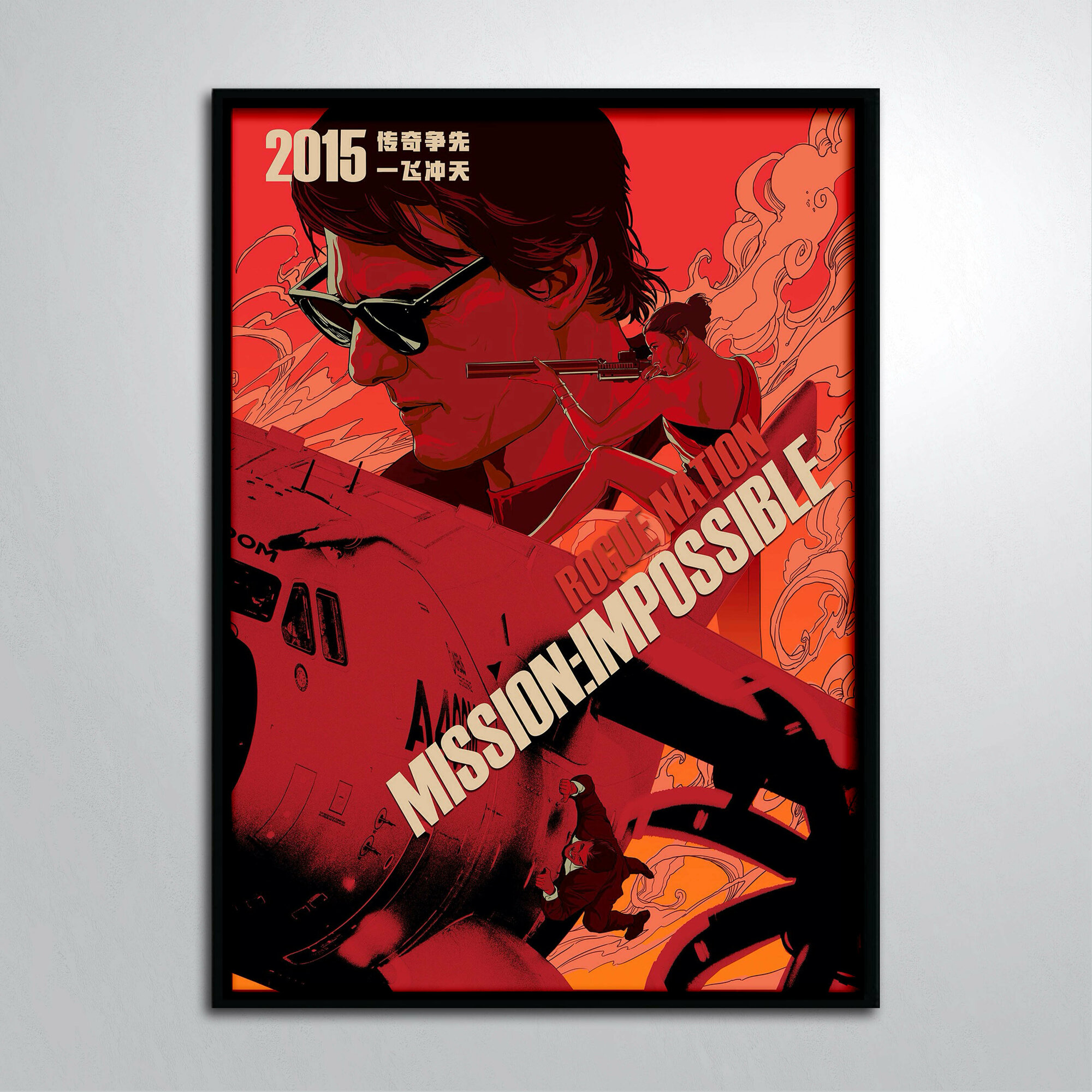 Постер без рамы/Миссия невыполнима Племя изгоев Том Круз Арт Mission Impossible Rogue Nation (А2/420х594)