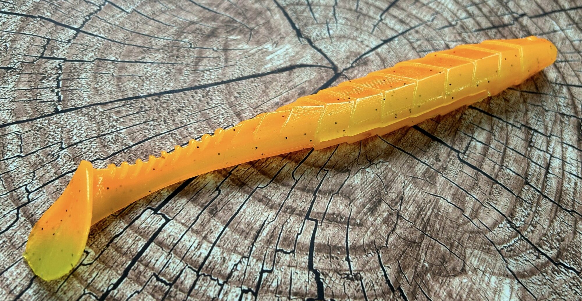 Мягкая силиконовая приманка Pike Minnow 20см; 1шт; Оранжево-лимонный/Orange-Lemon (UV)