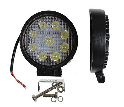 Фара светодиодная (круглая) slim 27Вт (9х3Вт/10-30В) дальний 112х36mm ТМ (YADA)