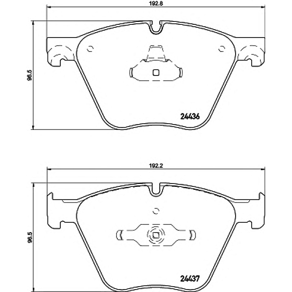 TEXTAR 2443601 (34114065325 / 34116775326 / 34116783554) колодки тормозные дисковые bmw: 5 gran turismo 550 I / 550 I xdrive 09-,