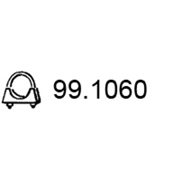 ASSO 99.1060 (60587685 / 6105834) хомут глушителя