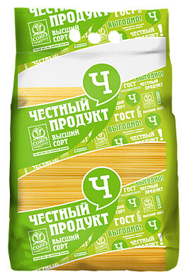 Макароны "Честный продукт" Спагетти тонкие (5 кг) Высший Сорт ГОСТ