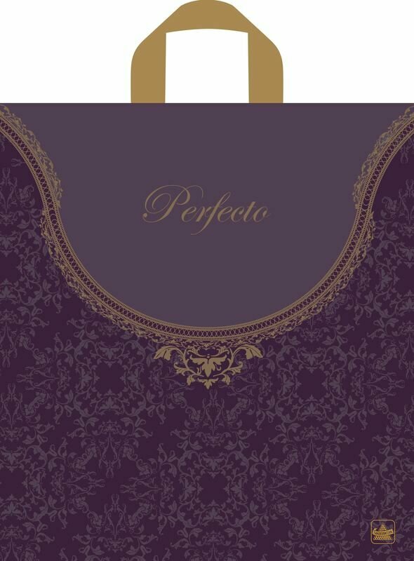 Пакет Перфекто Фиолет с петлевой ручкой 37х40х6см 95мкм/ 10 штук