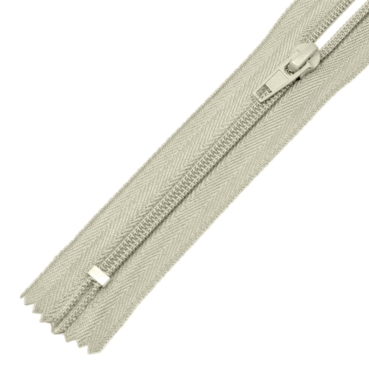 Молния Mzip пласт. спираль №5-N 25см н/р цв. F310 св. серый уп.50шт