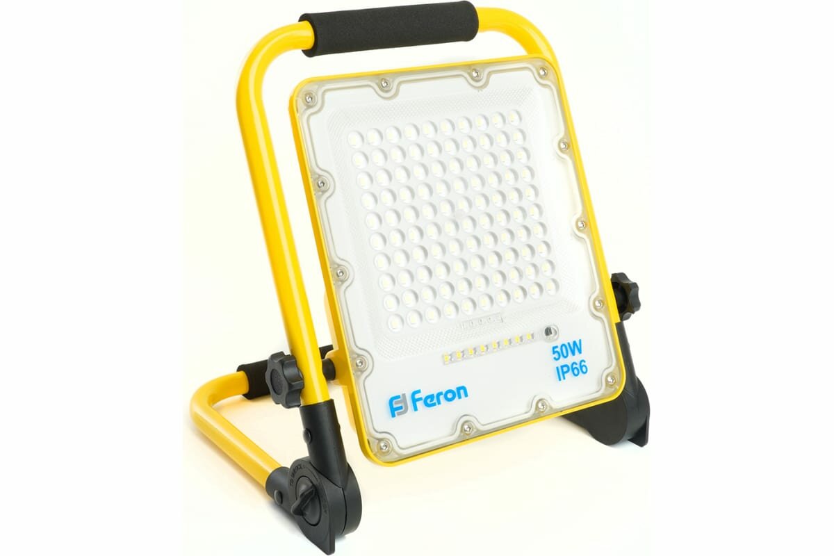 Переносной светодиодный прожектор FERON ll-951 с зарядным устройством ip66 50w 6400k 48676
