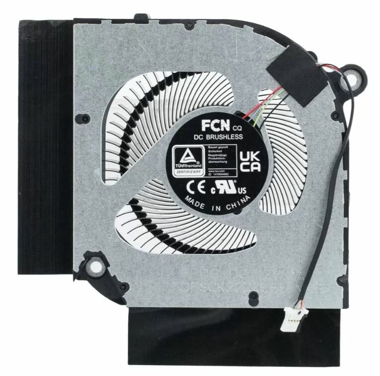 Вентилятор (кулер) для ноутбука Acer Nitro 5 N22C1, AN515-58, AN515-46, AN517-55, GPU, 12В