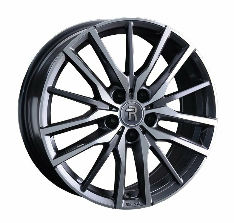 Колесный диск Replay HND317 18x7" PCD5x114,3 ET51 D67,1 темно-серый глянцевый с полированными лучами
