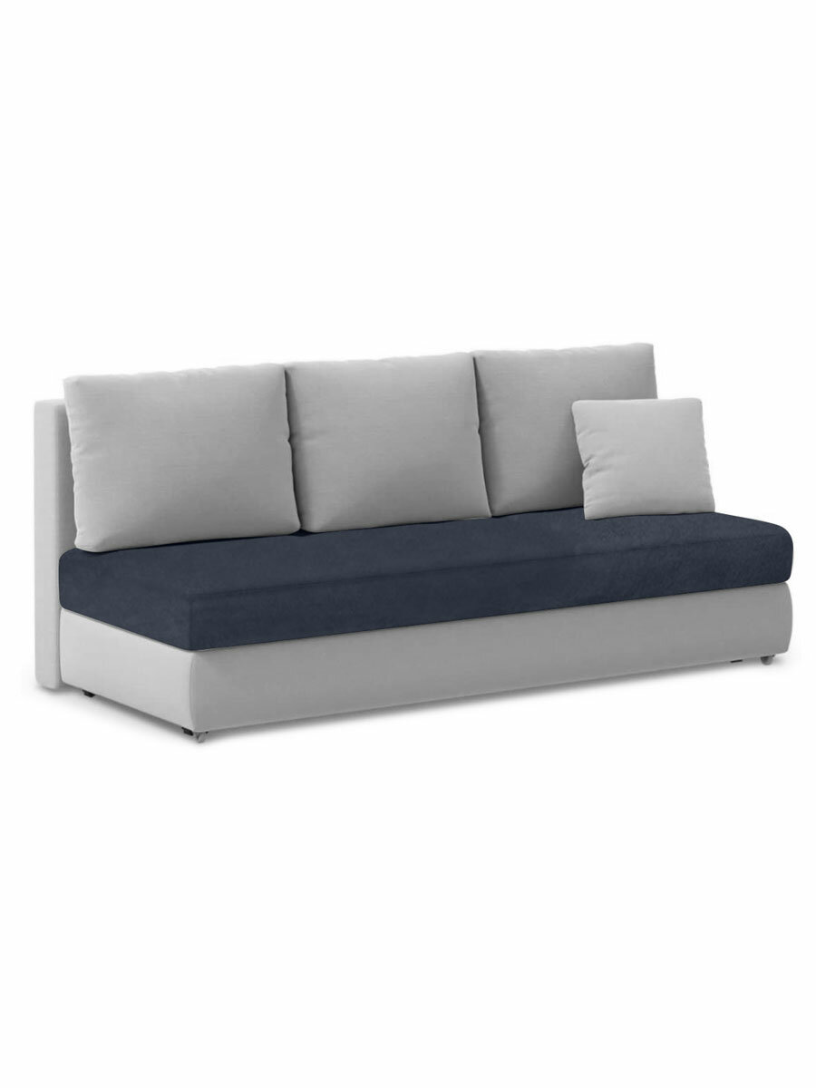 Чехол на сиденье для дивана евро-книжки Бруклин графит, стрейчевый велюр, Виктория Хоум Декор