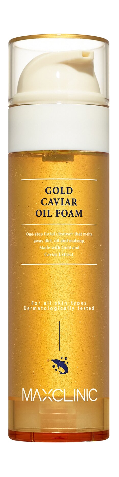 MAXCLINIC Gold Caviar Oil Foam Масло-пенка гидрофильное с экстрактом икры и частицами золота, 110 г
