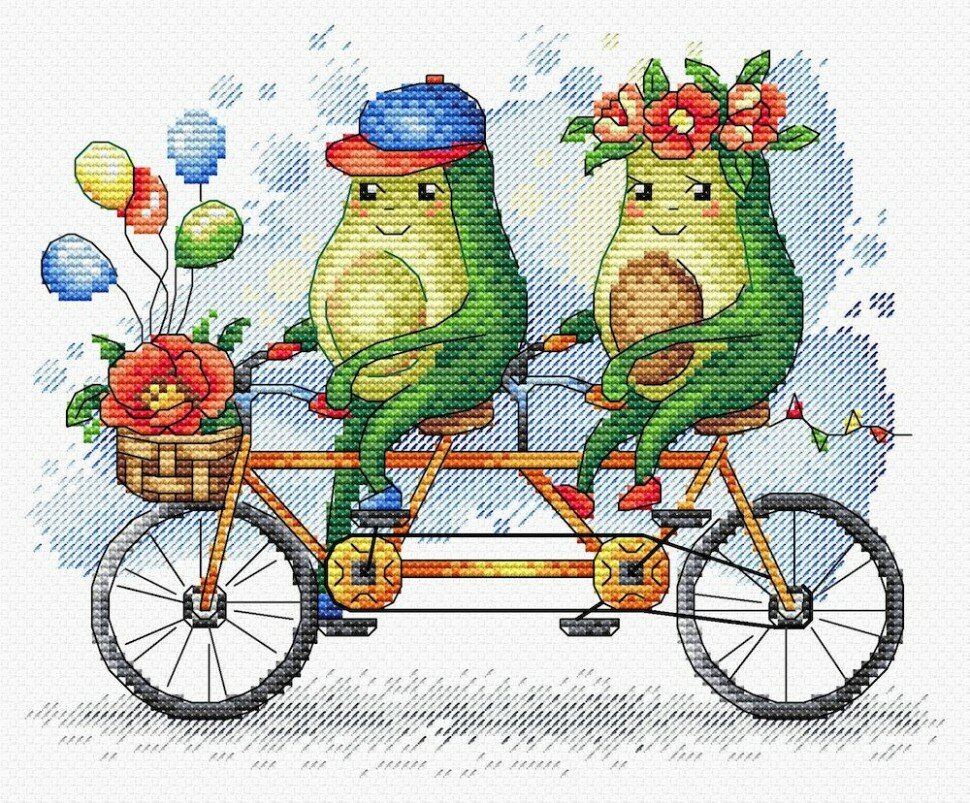 Набор для вышивания Жар-Птица #М-628 Моя половинка, Счетный крест, 20 x 17 см