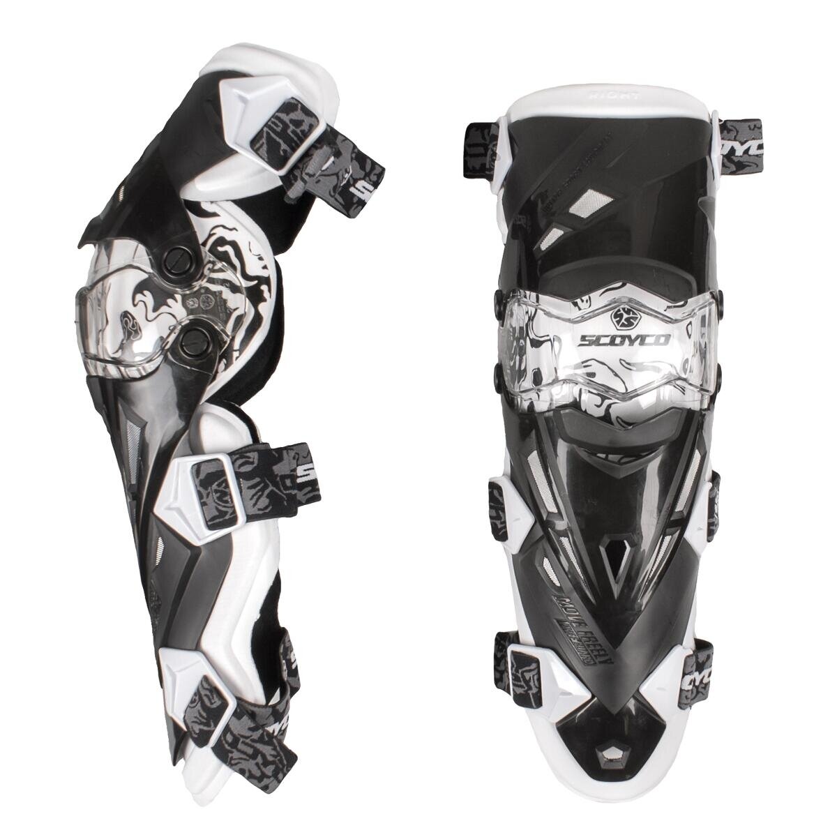 Мотозащита Наколенники Scoyco K12 White N