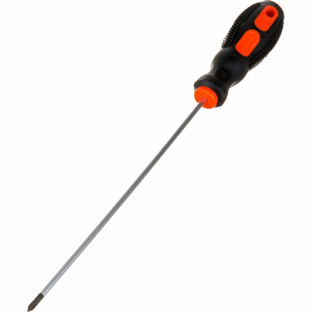 Отвертка Gigant PH0x150 с магнитным наконечником GS PH0150, двухкомпонентная рукоятка, стержень из CrV, прямая форма — фото 1