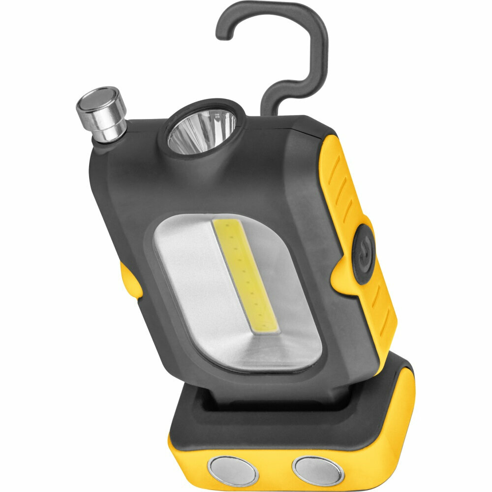 Фонарь Navigator NPT-W07-ACCU для работы, 1LED 1Вт +1COB 3Вт, аккумулятор 3.7В 14083