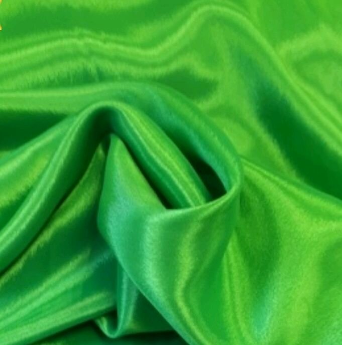 Атлас; Креп-сатин "Лайм" 200х140 см.